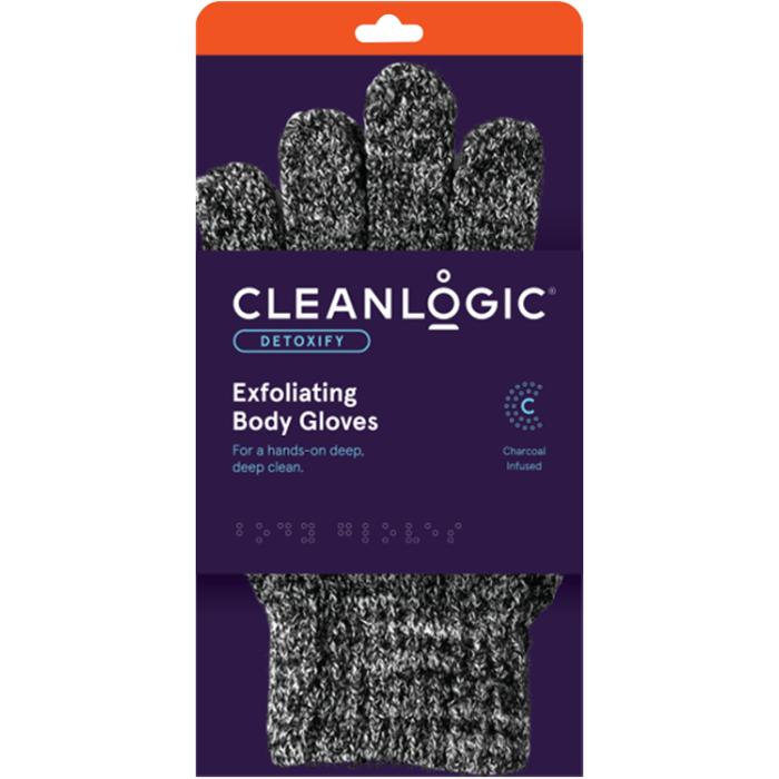 Cleanlogic Bath & Body Detoxify Exfoliating Body Gloves | Deeply ...