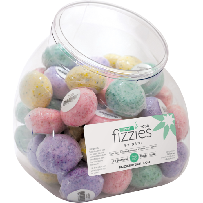 Mini Fizzies + CBD 15 mg By Dani 64 count Assorted Fish Bowl | Four ...